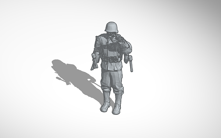3D design WWII S.S Waffen GERMAN - Tinkercad
