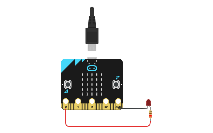 Circuit design Micro bit Basic - Tinkercad