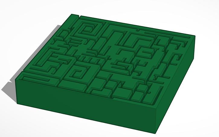 3D design Maze - Tinkercad