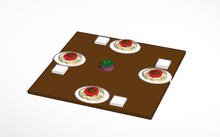 3D design A nice dinner | Tinkercad