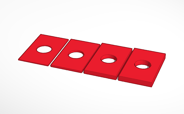 3D design Drill alignment padding 1-5mm - Tinkercad 3D design Drill alignment padding 1-5mm - Tinkercad