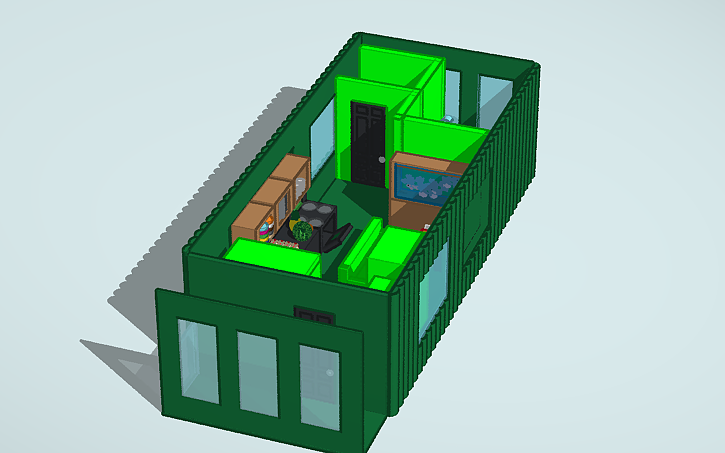 3D design Green Apartment! - Tinkercad