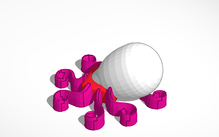 3D design octopus - Tinkercad