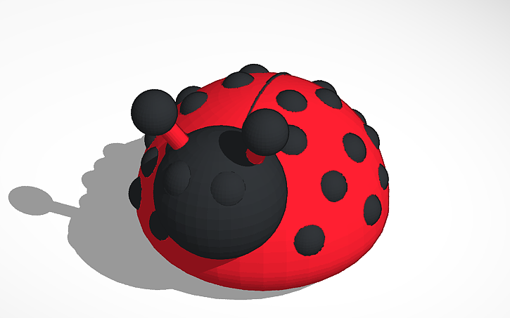 3D design ladybug | Tinkercad