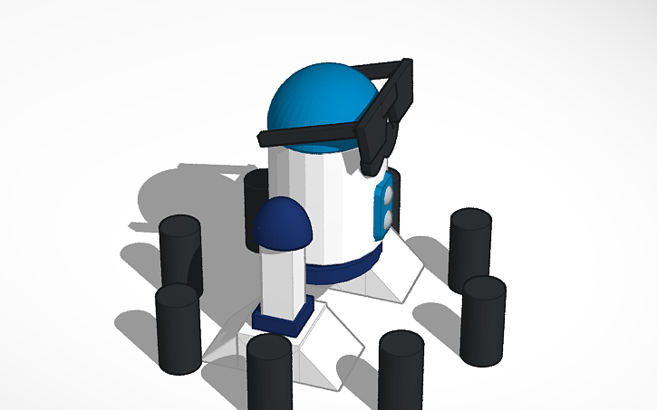 3D design R2D2 | Tinkercad