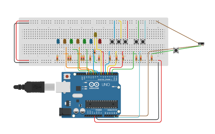 Circuit design Copy of Vending Machine - Tinkercad