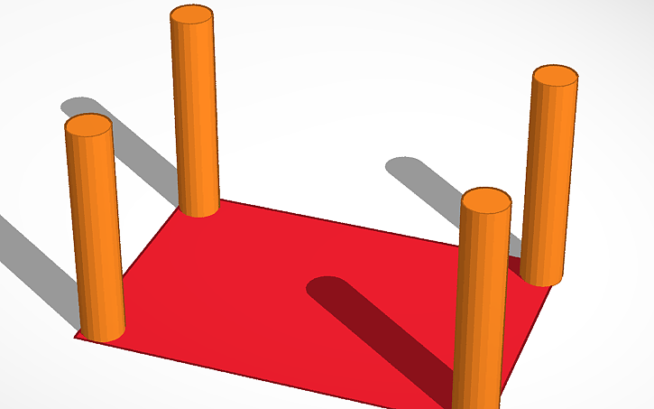 3d Design Table Deck Tinkercad