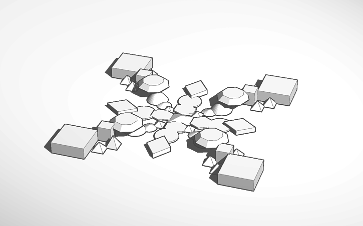 3D design snowflake | Tinkercad
