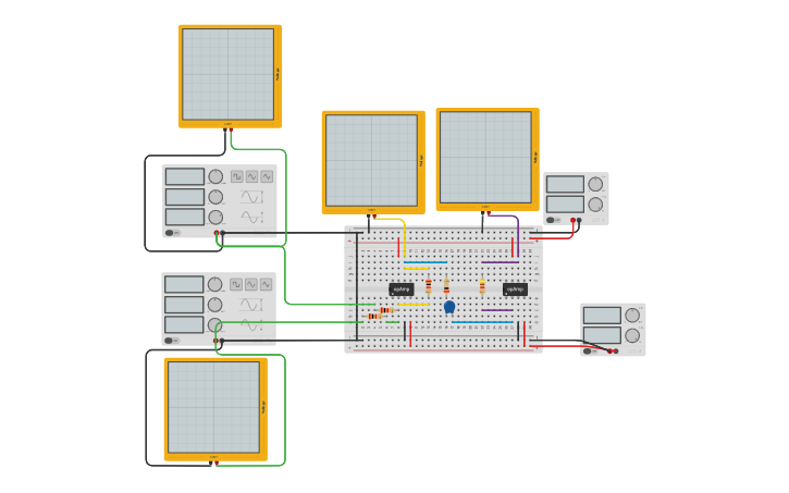 Circuit design SSM - Lab 5 - Active high pass filter - Tinkercad