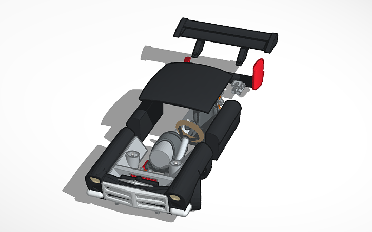 3D design drag inspired race car | Tinkercad