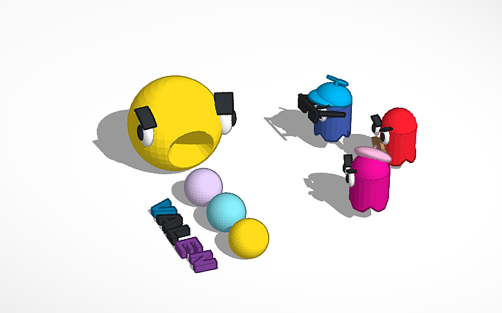 3D design Pacman | Tinkercad