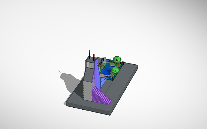 3D design Futuristic Skyscraper V2 | Tinkercad