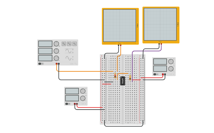 Circuit design OPV als invertierender Verstärker - Tinkercad Circuit design OPV als invertierender Verstärker - Tinkercad