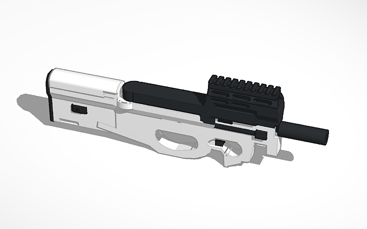 3D design FN Herstal P90 - Tinkercad