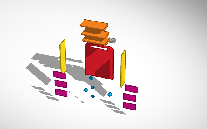 3D design COFFEE SHOP STORAGE (exploded ver) #wrss3e2 | Tinkercad