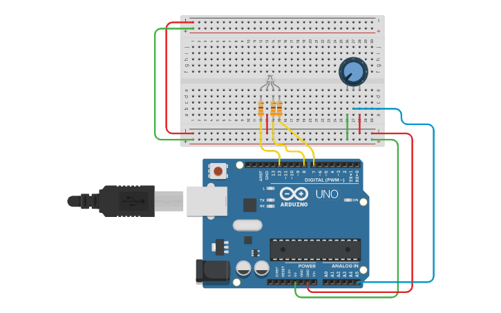 Circuit design Exp2 - arduino - Tinkercad