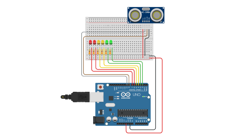 Circuit design obstacle sensor | Tinkercad