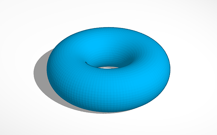3D design Hollow Torus - Tinkercad