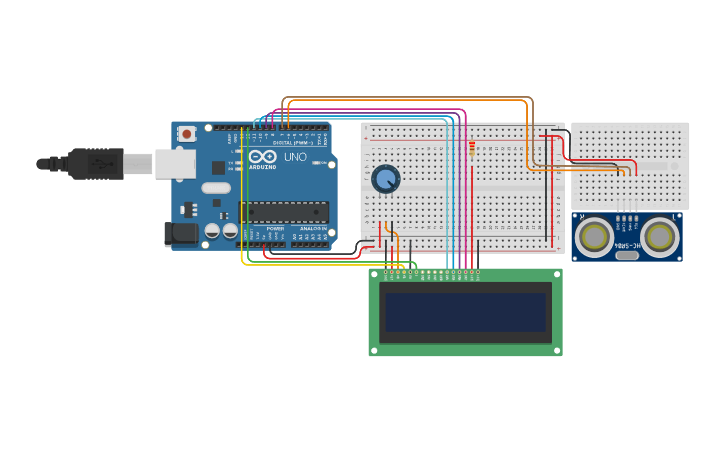 Circuit design WORKING WITH WATER LEVEL SENSOR - Tinkercad
