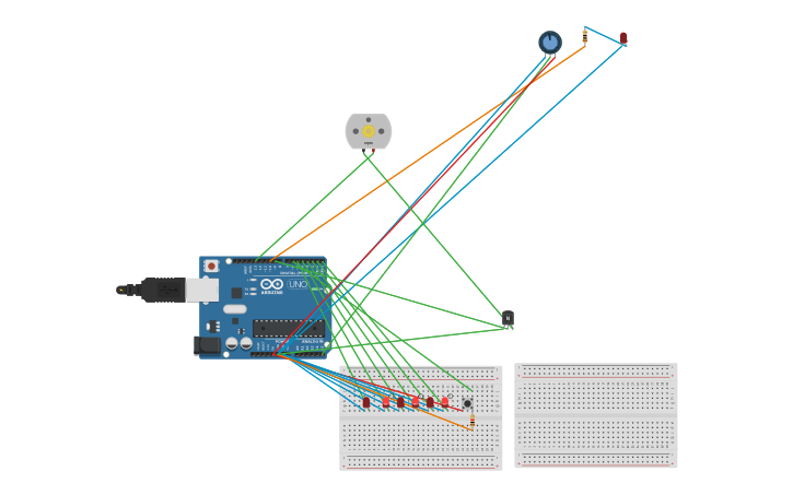 Circuit design C++ 2 - Tinkercad