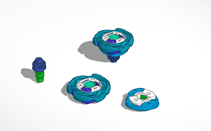 3D design beyblade x aero pegasus - Tinkercad