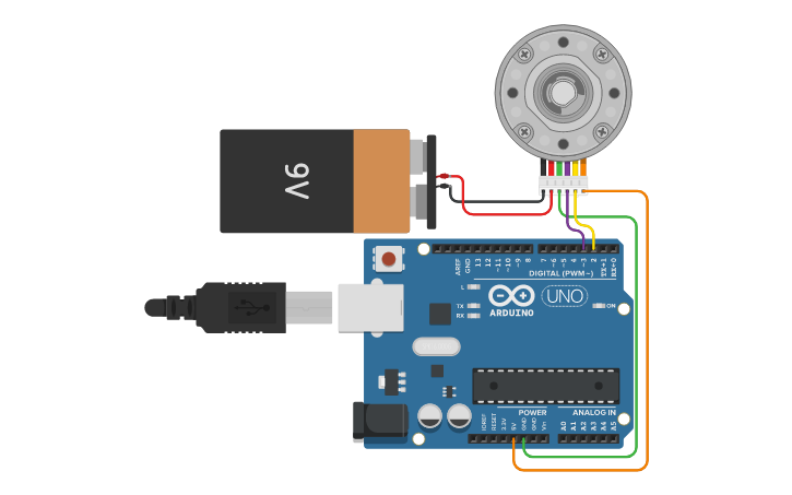 Circuit Design Ex19 Arduino Control Dc Motor With Encoder Tinkercad Images