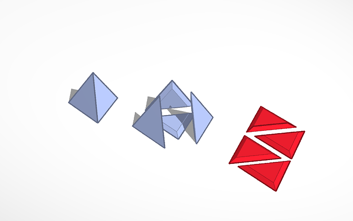 3D design pyramid panels - Tinkercad