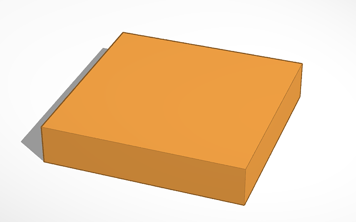 3D design square - Tinkercad