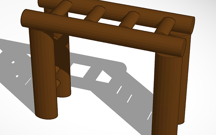 3D design Monkey Bars | Tinkercad