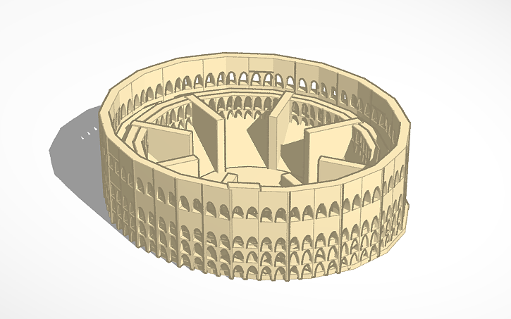 3D design Colosseum - Tinkercad