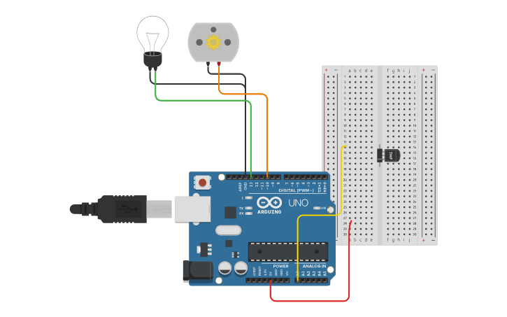 Circuit design Estufa Secadora - Tinkercad