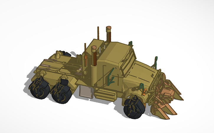 3D design transformers: Megatron dotm vehicle mode (realistic) - Tinkercad