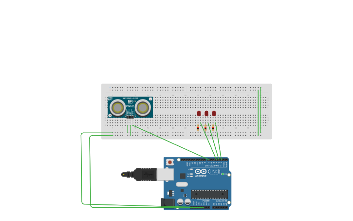 Circuit design SENSOR BASED PROJECT - Tinkercad