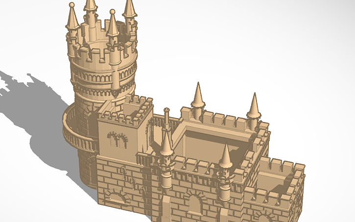 3d Design Maxs First 4 H 3 D Printing Project A Cathedral Tinkercad