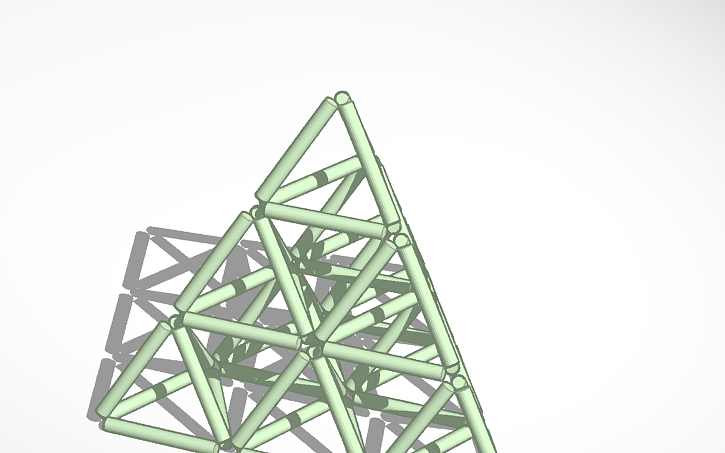 3D design Tetrahedron Frame | Tinkercad