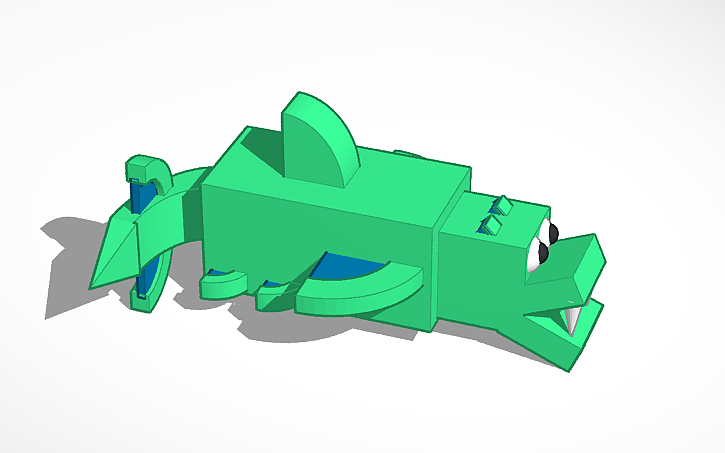 3D design Duke Fishron | Tinkercad