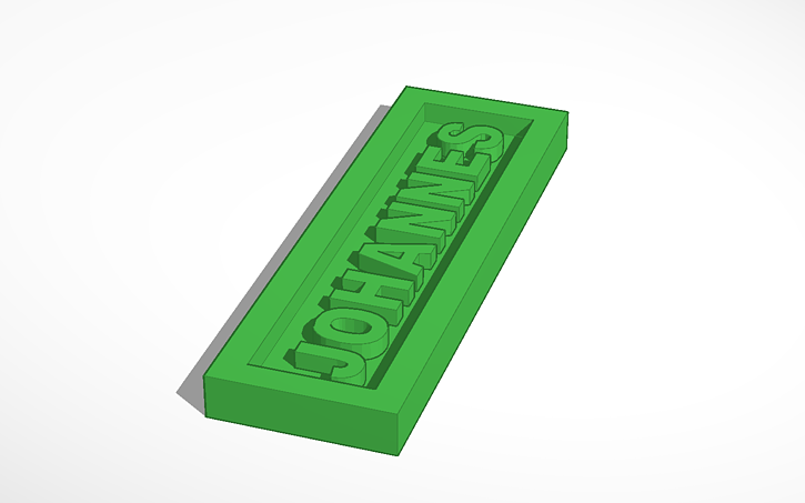 3d Design Name Tag Tinkercad