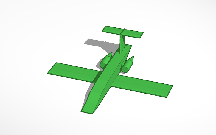 3D design Easy Plane - Tinkercad