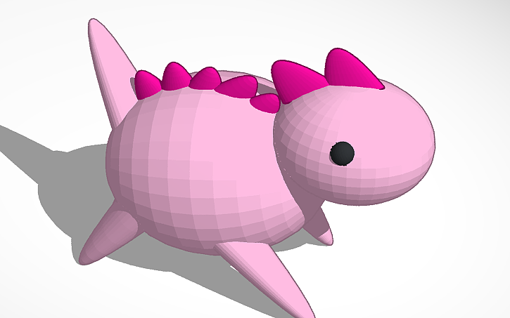 3D design Pickle the Dinosaur's Girlfriend - Tinkercad