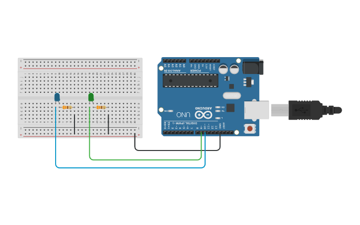 Circuit design 21c_Timer Interrupts - Tinkercad