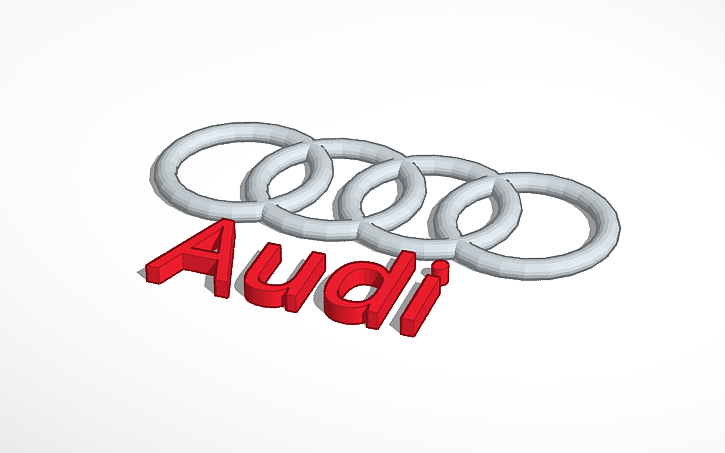 3D design Audi Logo | Tinkercad