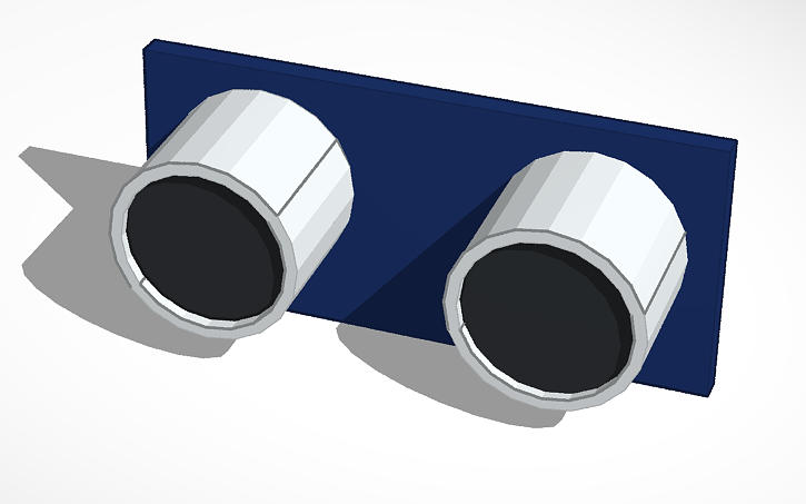 3d Design Ultrasonic Sensor Tinkercad