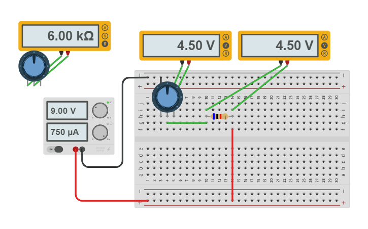 Circuit design Simple Circuit - Tinkercad