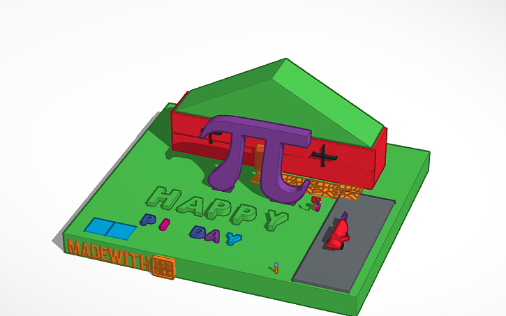 3D design happy pi day!! | Tinkercad