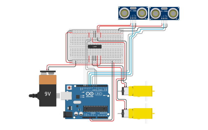 Circuit design TP Arduino 25 - Tinkercad