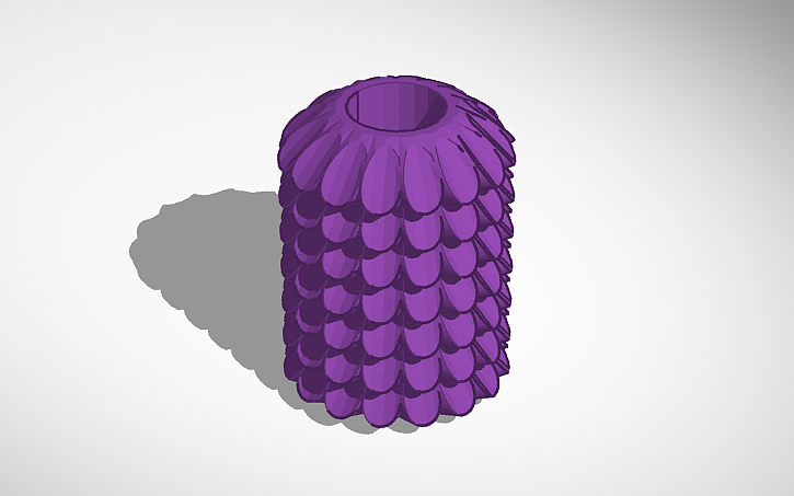 3d Design Texture Roller Arched Cone Tinkercad