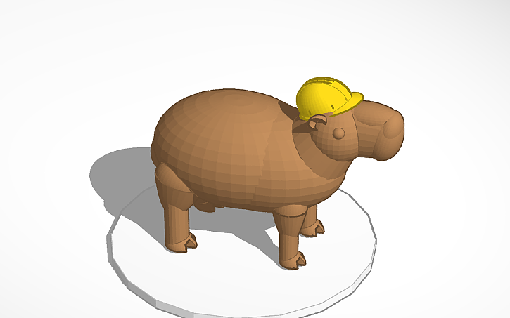 3D design Capybara - Tinkercad