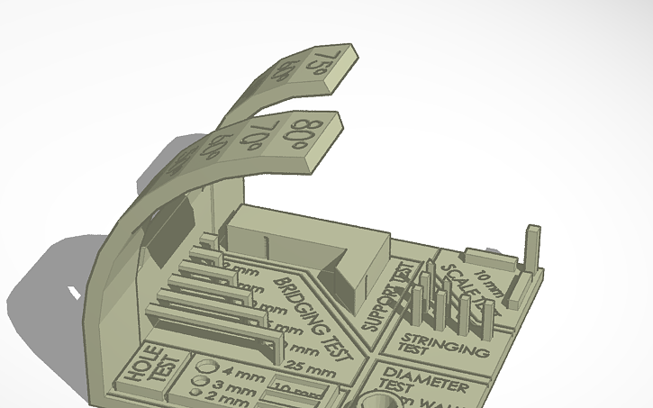 3D design Printer Test - Tinkercad