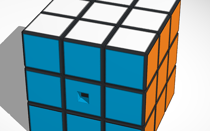 3D design Rubik's Cube with Loop - Tinkercad