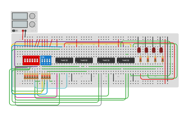 Circuit design ENCODER - Tinkercad